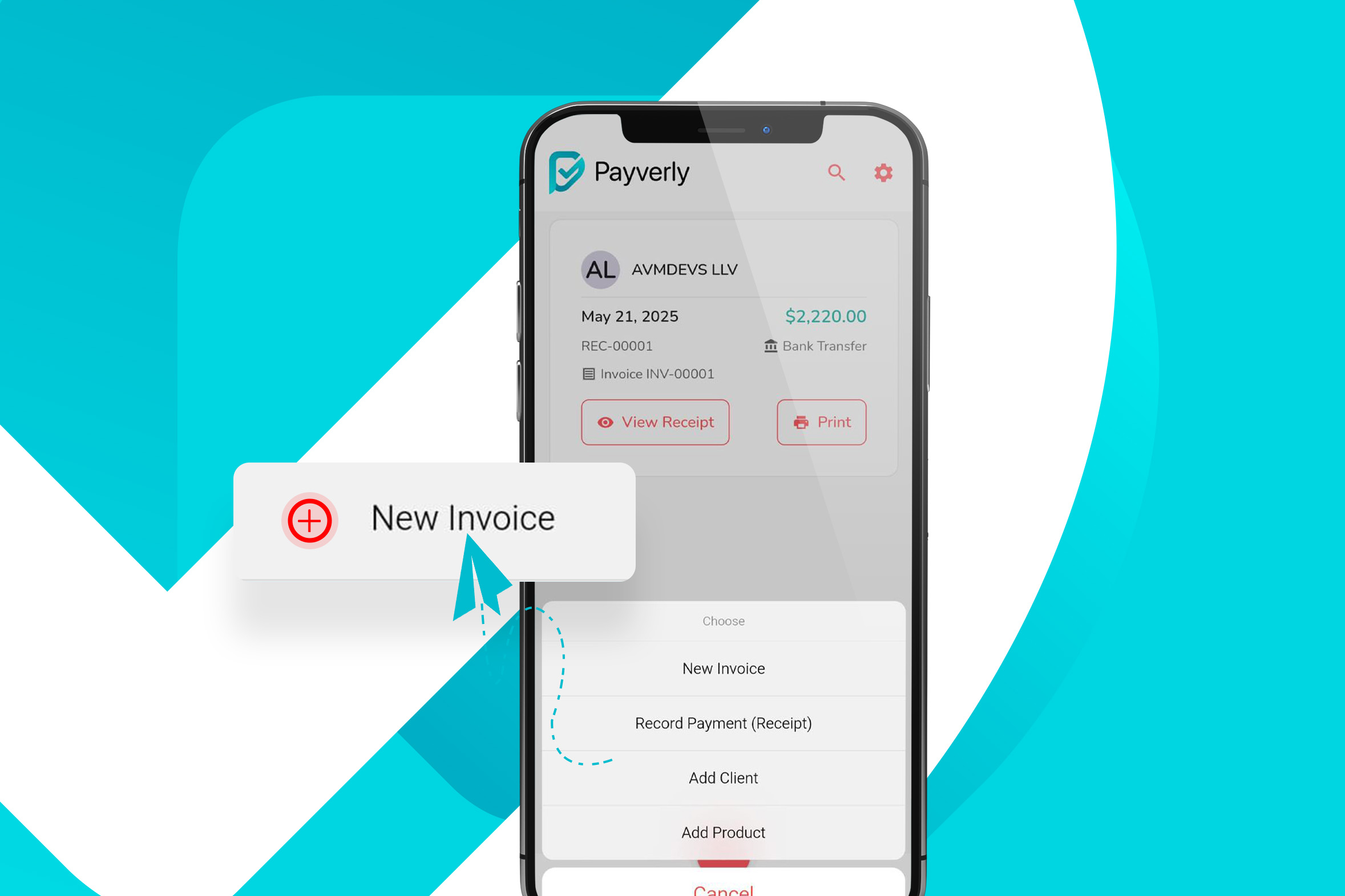 Payverly - Invoice & Client Management App